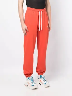 COUNTY OF MILAN Logo-print Cotton Track Pants - Red