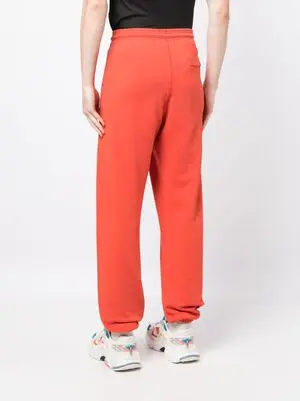 COUNTY OF MILAN Logo-print Cotton Track Pants - Red