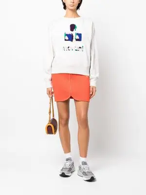 MARANT ETOILE Olgane Ribbed Miniskirt
