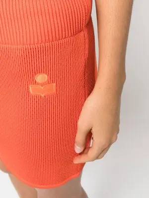 MARANT ETOILE Olgane Ribbed Miniskirt