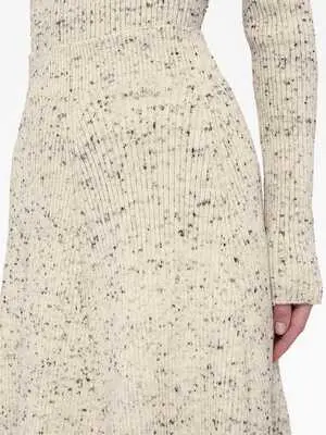 JIL SANDER Ribbed-knit Wool Skirt