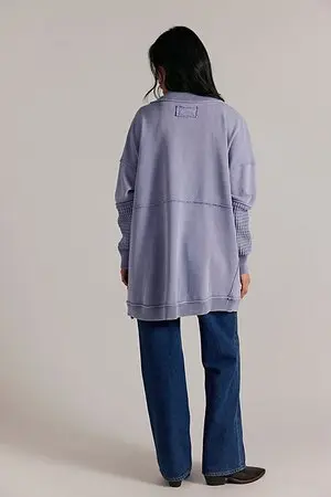 Free People We The Free Brooklyn Cardigan - Frosted Violet
