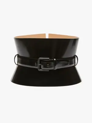 Max Mara Leather Bustier Belt