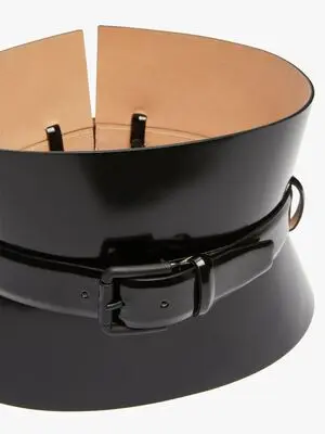 Max Mara Leather Bustier Belt