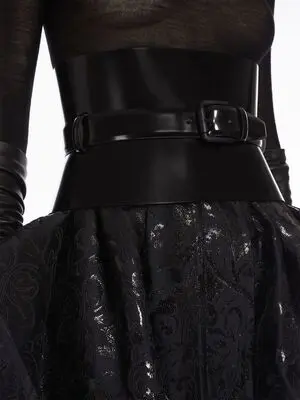 Max Mara Leather Bustier Belt