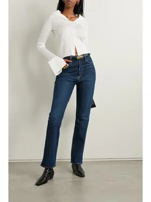 AGOLDE Net Sustain Freya High-rise Slim-leg Jeans - Blue