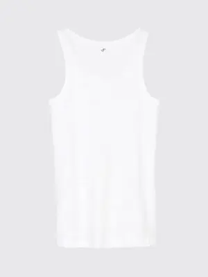 PATOU Cotton Tank Top With Logo - White