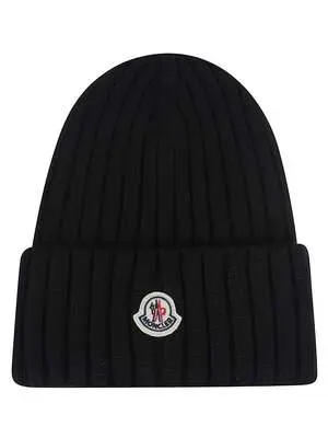 Moncler Tricot Beanie - Black