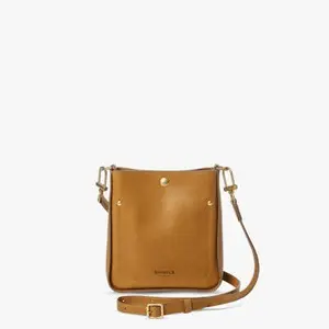 Shinola Mini Pocket Leather Crossbody - Tan