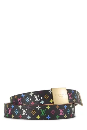 LOUIS VUITTON Takashi Murakami Monogram Multicolore Ceinture 90 - Black