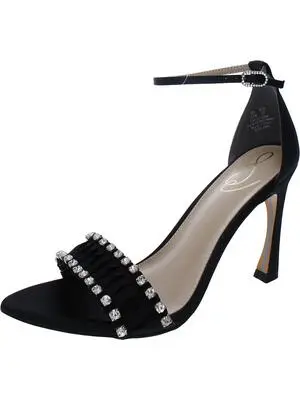 Sam Edelman Evelynn Womens Embellished Ankle Strap Heels - Black