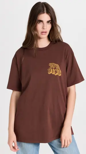ANINE BING Retro Tiger Walker Tee