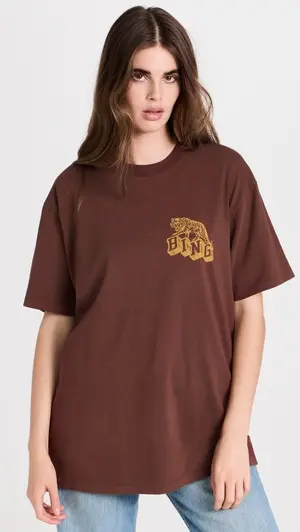 ANINE BING Retro Tiger Walker Tee