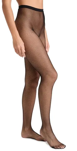 STEMS Micro Fishnet Tights - Black