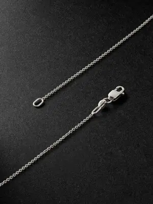 Ileana Makri Golden Eye Mini White Gold Pendant Necklace