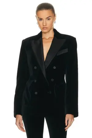 TOM FORD Velvet Tuxedo Relaxed Fit Jacket - Black