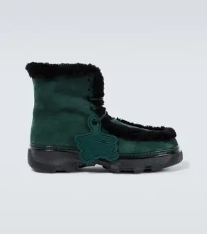 Burberry Trimmed Boots For Men