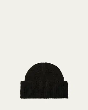 Inverni Chunky Knit Cashmere Beanie