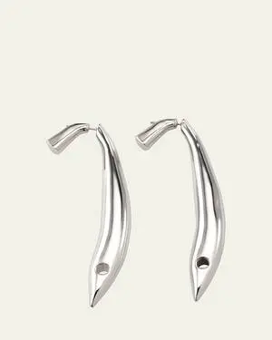 Bottega Veneta Bottega Veneta Sardine Statement Earrings Argento