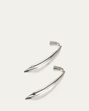 Bottega Veneta Sardine Statement Earrings - Argento