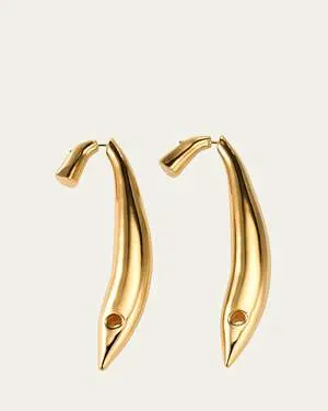 Bottega Veneta Bottega Veneta Sardine Statement Earrings Argentscu