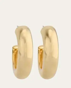 KENNETH JAY LANE Yellow -plated Hoop Earrings
