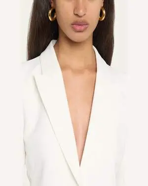 KENNETH JAY LANE Yellow -plated Hoop Earrings
