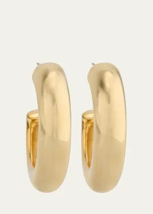 KENNETH JAY LANE Yellow -plated Hoop Earrings