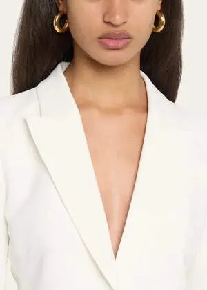 KENNETH JAY LANE Yellow -plated Hoop Earrings