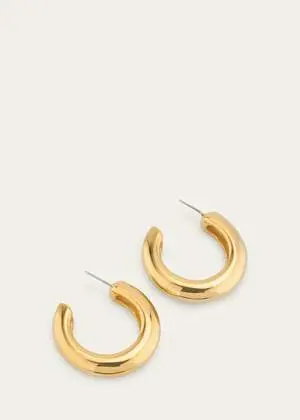 KENNETH JAY LANE Yellow -plated Hoop Earrings