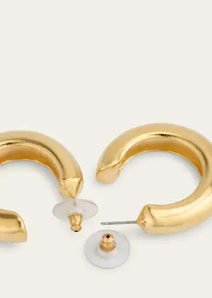 KENNETH JAY LANE Yellow -plated Hoop Earrings