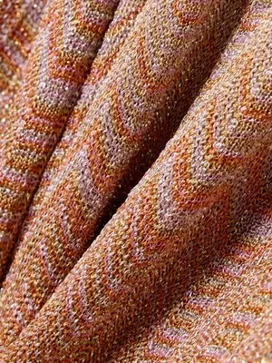 Missoni Striped Metallic Crochet-knit Straight-leg Pants