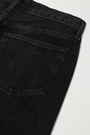 AGOLDE Clara Baggy Wide-leg Organic Jeans - Black