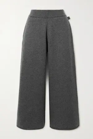 Loewe Cropped Cashmere Wide-leg Pants