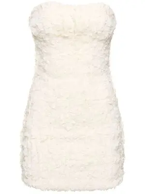Interior The Sonja Strapless Linen Mini Dress In White - 30% Off |  Editorialist