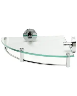 ALFI Alfi Corner Mounted Glass Shower Shelf - Nocolor