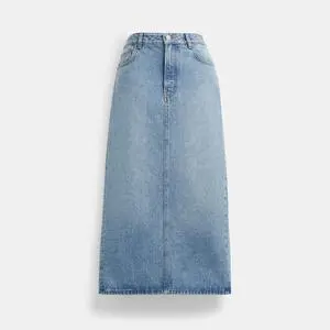 COACH Long Denim Skirt