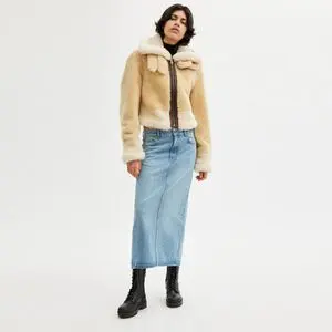 COACH Long Denim Skirt