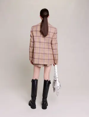 Maje Checked Suit Jacket