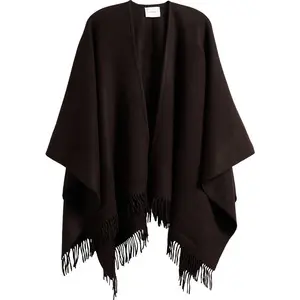 Vince Wool & Cashmere Ruana - Brown