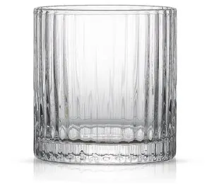 JOYJOLT Set Of 10oz Elle Fluted Old Fashion Whiskey Glass - One-color