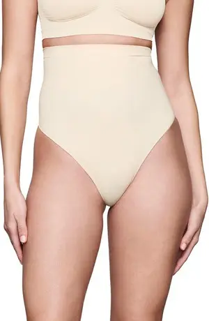 SKIMS Seamless Sculpt High Waist Thong - Sand