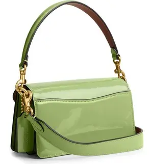 COACH Tabby Signature Patent Leather Shoulder Bag