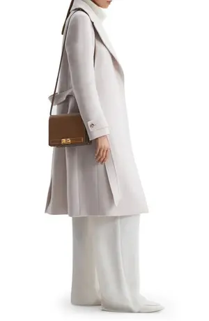 REISS Lexington Leather Crossbody Bag