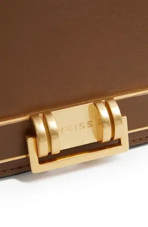 REISS Lexington Leather Crossbody Bag