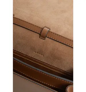 REISS Lexington Leather Crossbody Bag