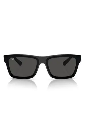 Ray-ban Ray-Ban Warren Rectangular Sunglasses Dark Grey