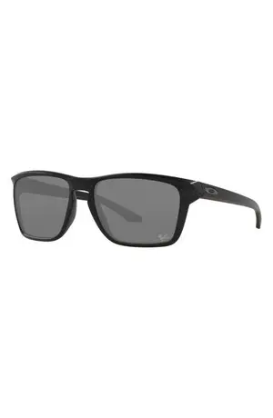 Oakley Sylas 57mm Prizm™ Rectangular Sunglasses - Shiny Black
