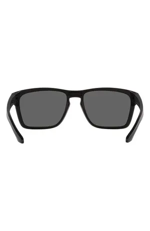 Oakley Sylas 57mm Prizm™ Rectangular Sunglasses - Shiny Black