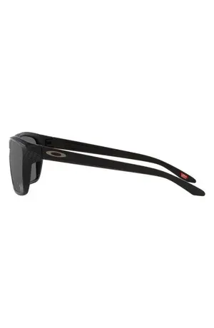Oakley Sylas 57mm Prizm™ Rectangular Sunglasses - Shiny Black